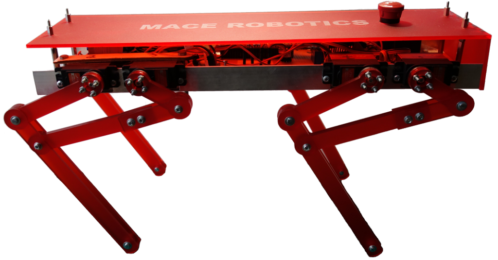 New design, quadruped – BORVO – Mace Robotics